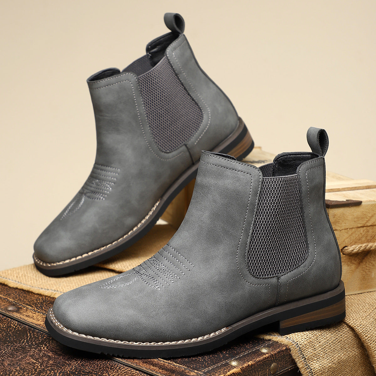 Isaac Leather Chelsea Boots